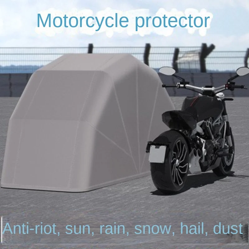 2-6-meter-semi-automatic-galvanized-motorcycle-canopy-folding-shed ...