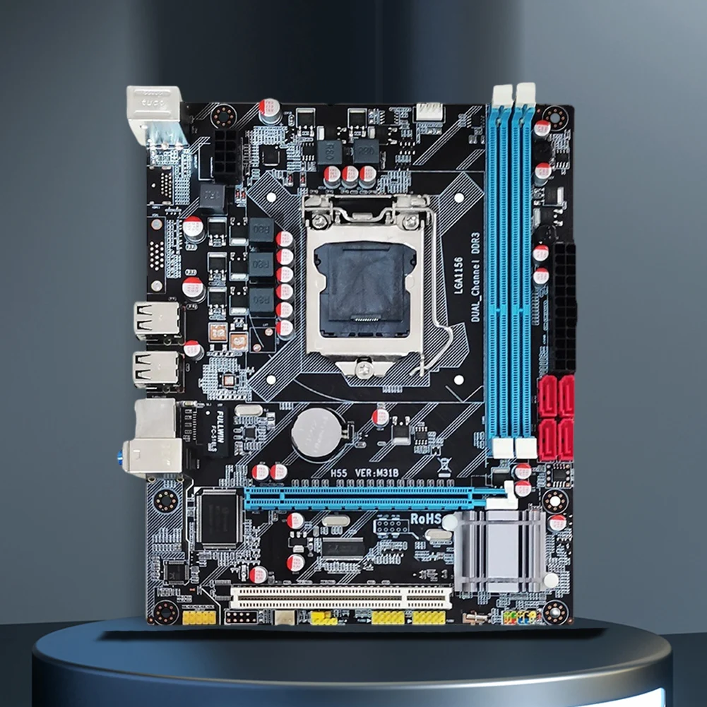 Placa-base-de-escritorio-LGA1156-4-memoria-SATA-DDR3-placa-base-de ...