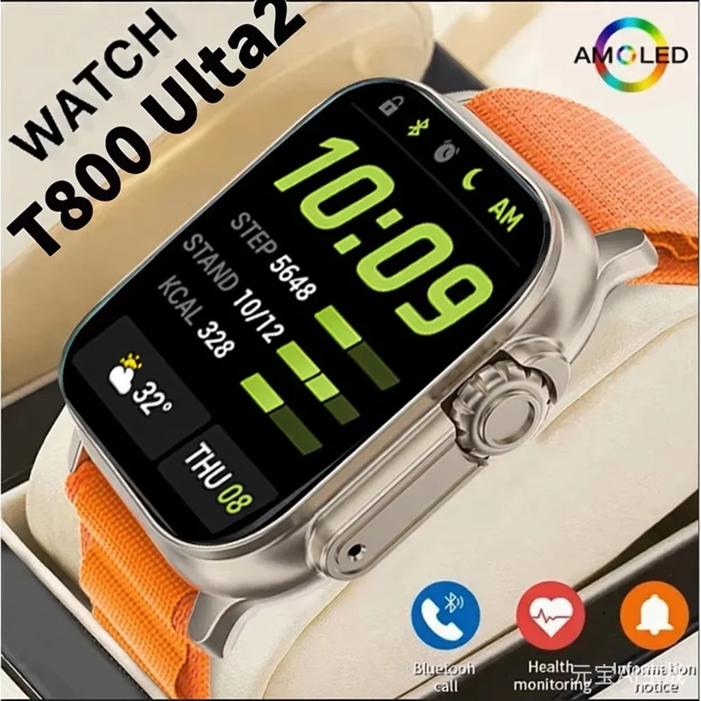 Original T800 Ultra2 Smart Watches 2.19 Inch Smart Watch Bluetooth Call ...