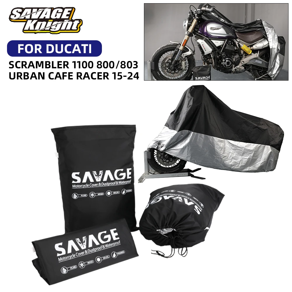 Savage-Motorcycle-Rain-Cover-Motorbike-Dustproof-Waterproof-Cloth ...
