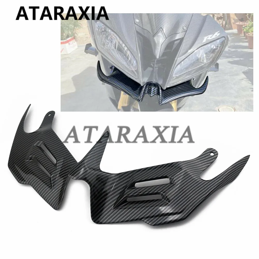 Motorcycle-Fairing-Cowl-Front-Winglet-Fairing-Aerodynamic-Spoiler-Fin ...