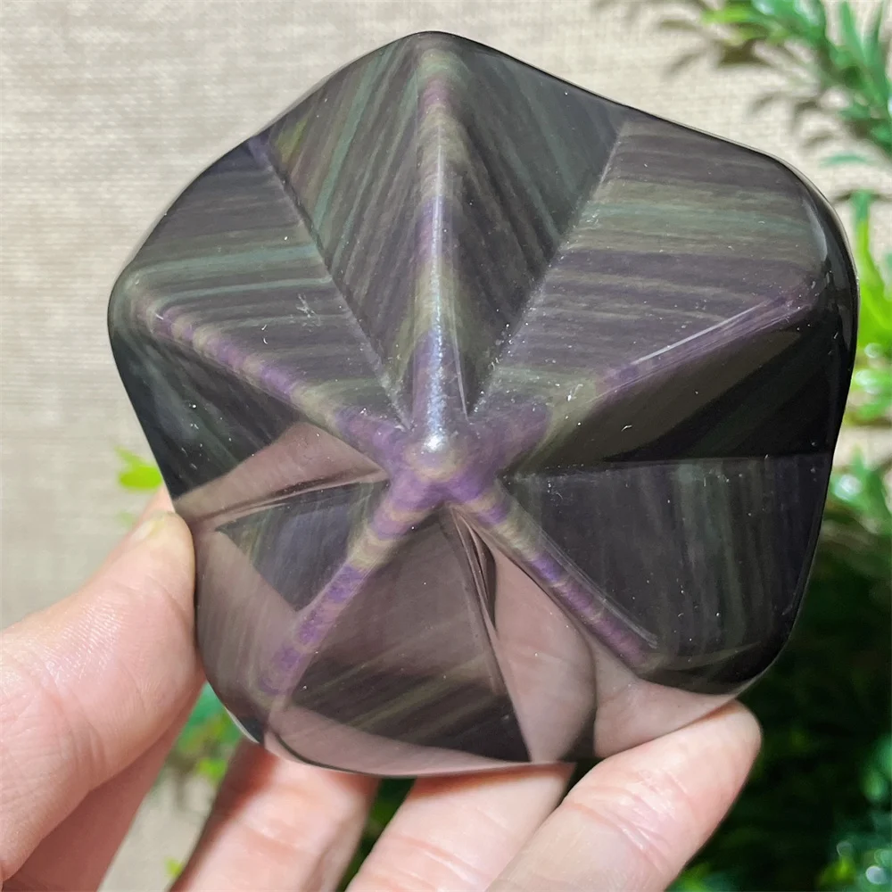 Crystal-Rainbow-Obsidian-Free-Form-Stone-Pentagon-Quartz-Natural ...