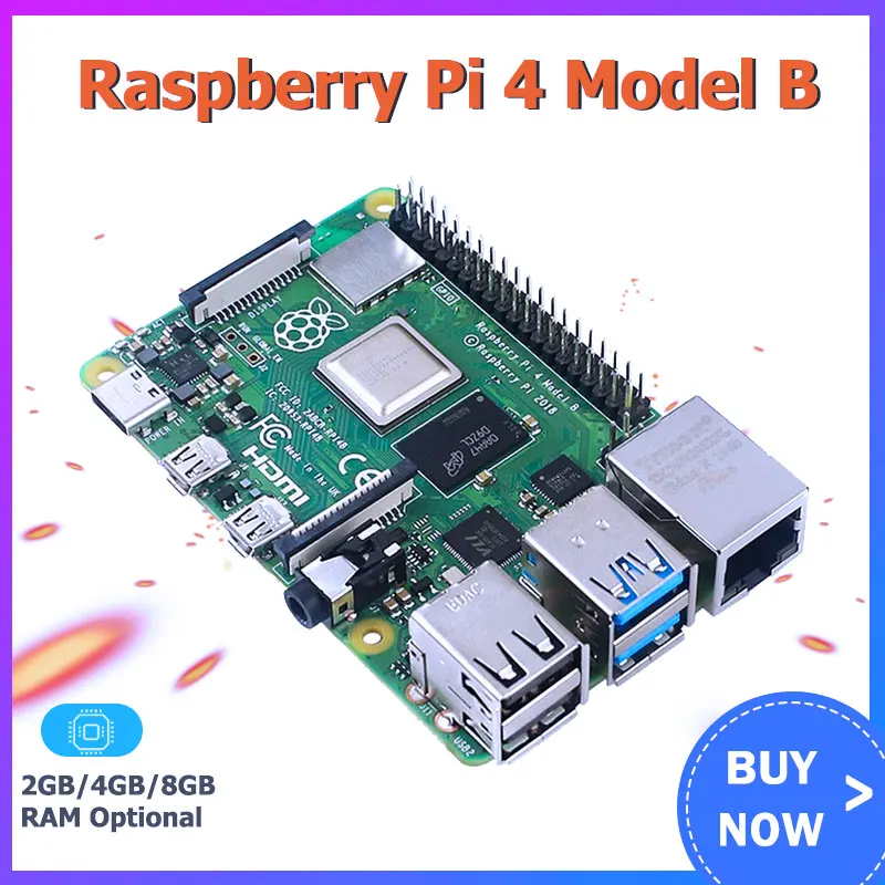 Raspberry Pi-Raspberry Pi 4 Modelo B 4b, Original, 8GB/4GB/2GB de RAM ...
