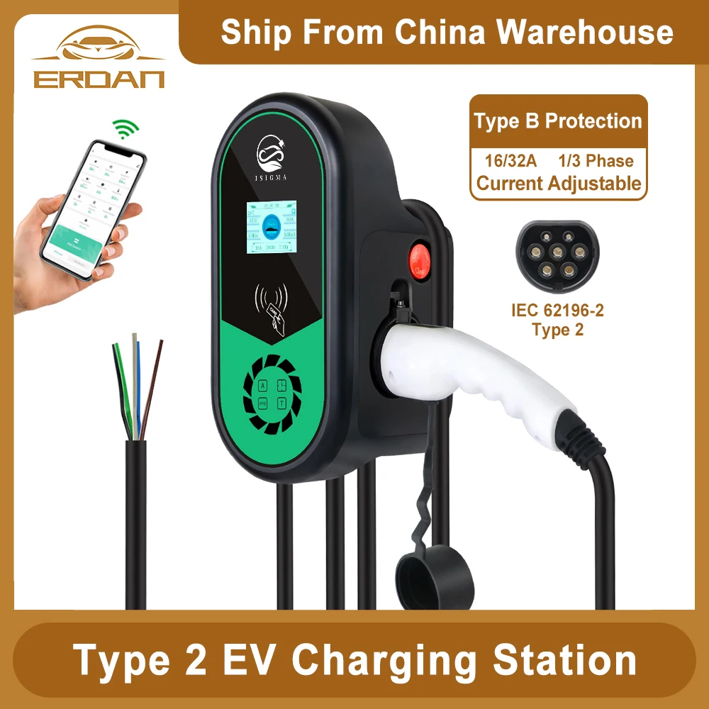 ERDAN-32A-3P-22KW-Type2-IEC62196-2-EV-Charging-Station-Wall-mounted ...