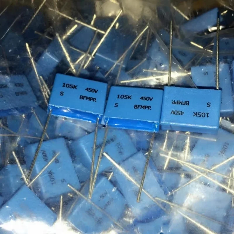 10PCS 1UF 450V imported BMPP electrodeless film capacitor 450V 1UF 1U ...