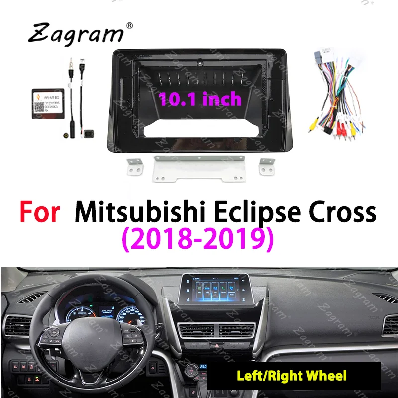 10.1 Inch 2 Din Car Video Fascia for Mitsubishi Eclipse Cross 2018-2019 ...