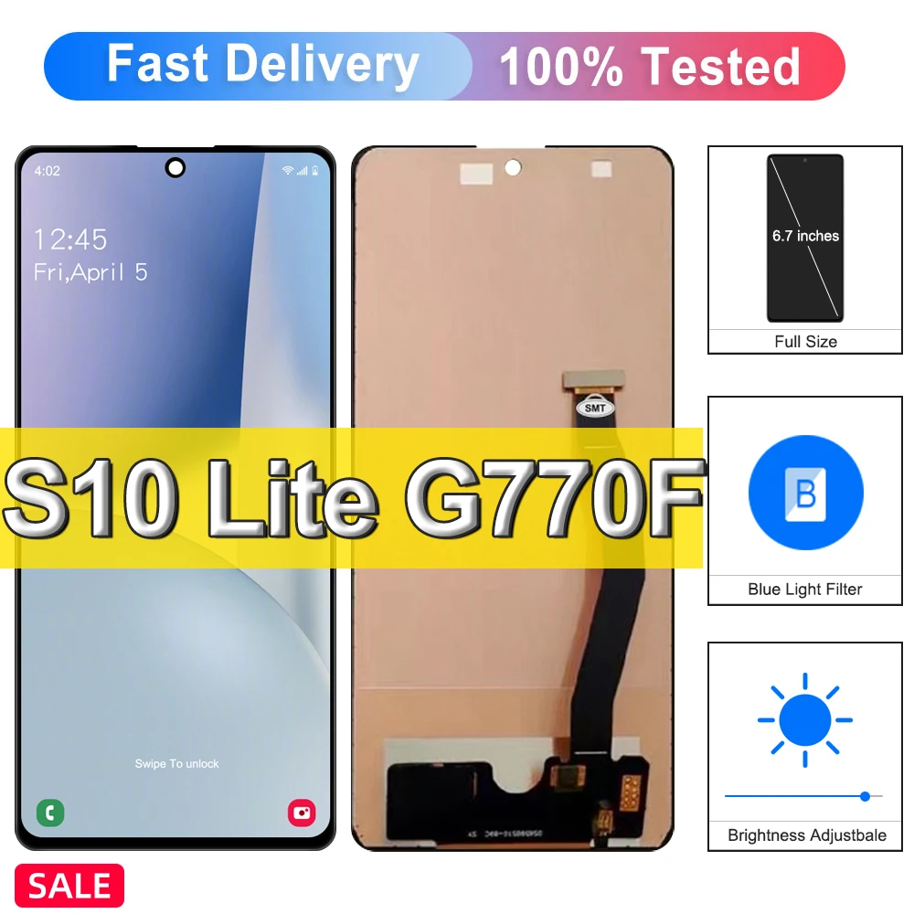 6-7-TFT-High-Quality-For-Samsung-Galaxy-S10-Lite-LCD-Display-Touch ...