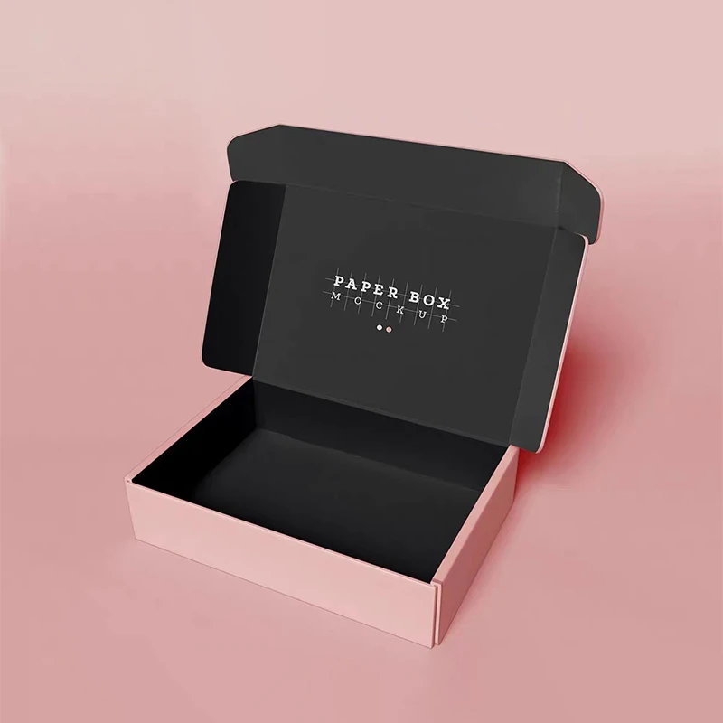 Customized-Full-Color-Mailer-Box-Gold-Foiled-Logo-Corrugated-Shipping ...