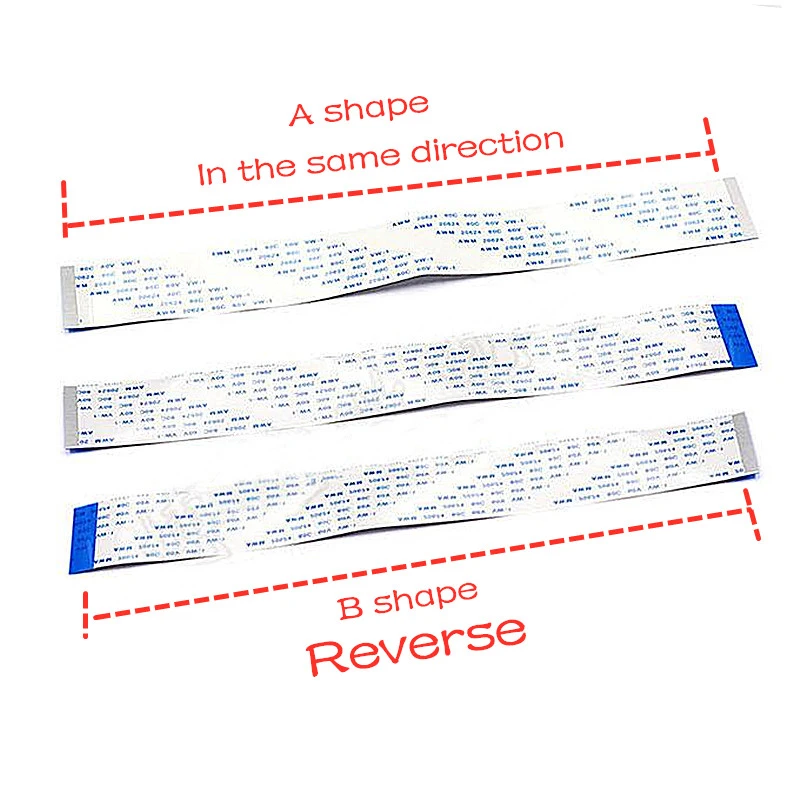 10PCS 0.5MM pitch FFC/FPC flat flexible cable connection line 15CM same ...