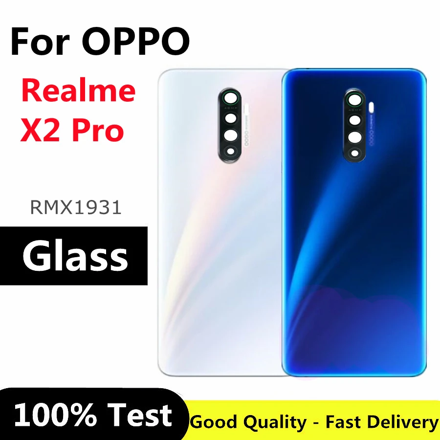 New-Glass-for-Realme-X2-Pro-Back-Battery-Cover-Housing-Door-Rear-Case ...