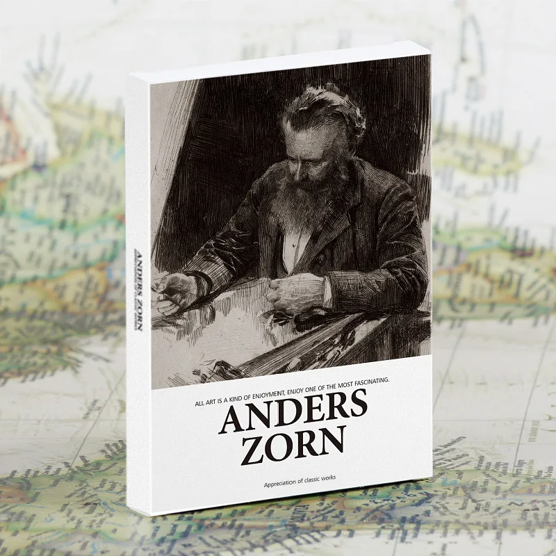 30-Pcs-Set-Anders-Zorn-Sketch-Painting-Postcard-INS-Style-Greeting ...