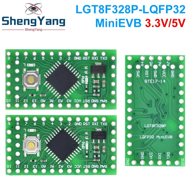 Lgt8f328p Lqfp32 Minievb 3.3v / 5v Replaces Pro Mini Atmega328p Fully Compatible For Arduino Use ...