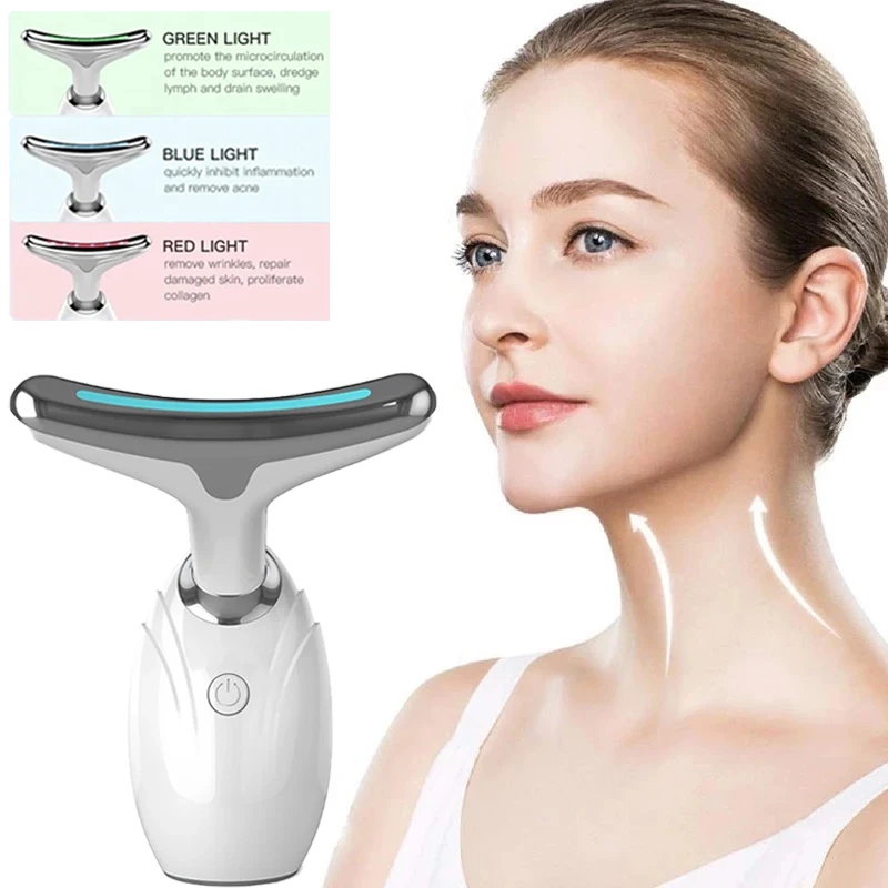 Hf Face Massager Facial Lifting Machine Red And Blue Light Phototherapy ...