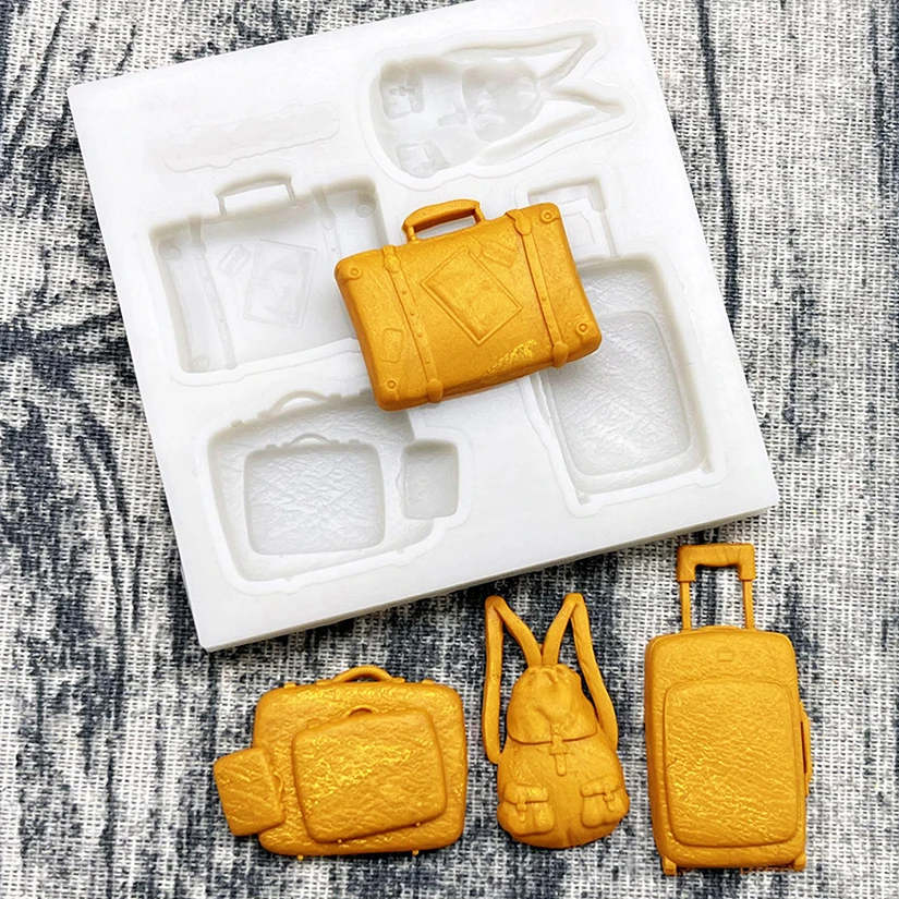 Briefcase-Knapsack-Suitcase-Silicone-Sugarcraft-Mold-Resin-Tools ...