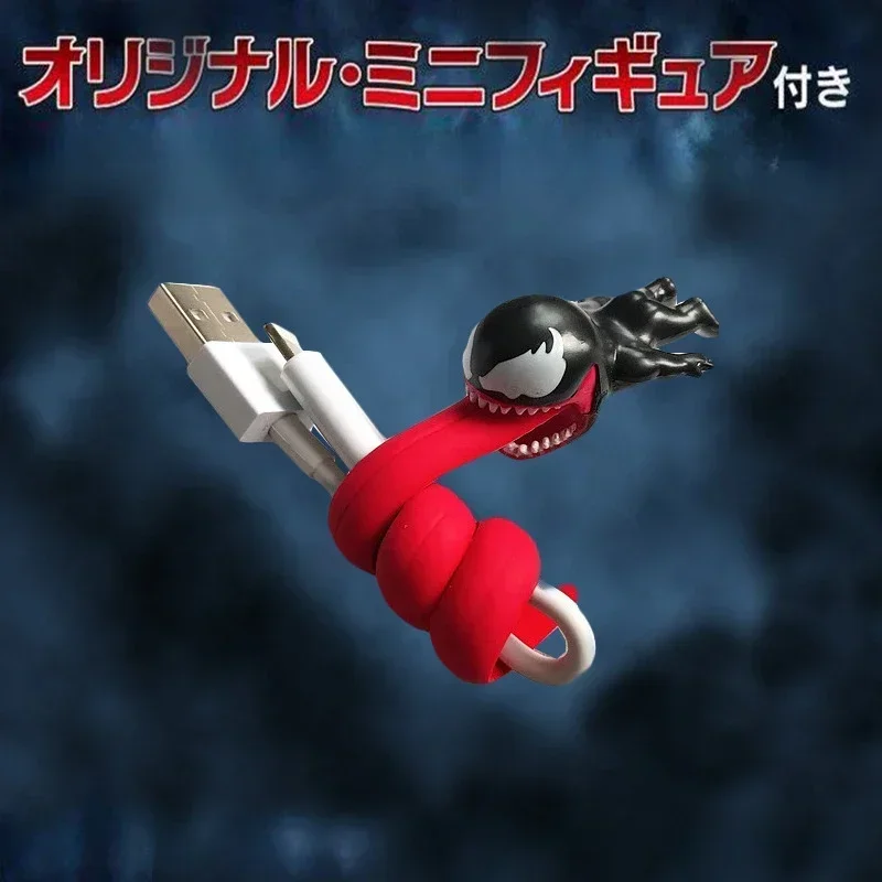 Disney-SpiderMan-Venom-USB-Wired-Data-Cable-Stand-Protective-Cover-Car ...