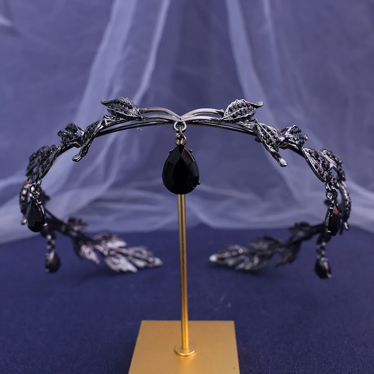 Corona-de-diamantes-de-imitaci-n-para-mujer-Tiara-de-elfo-de-hoja-de ...