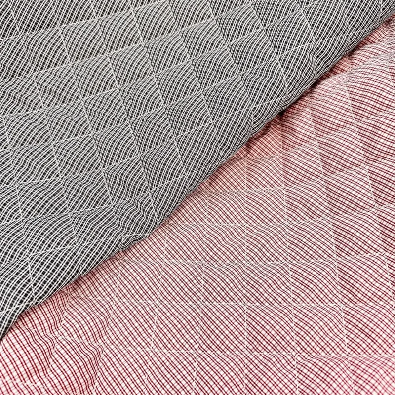 Thick Quilted Fine Grid Fabric Clothing Lining Jacket Sofa Cushion ...
