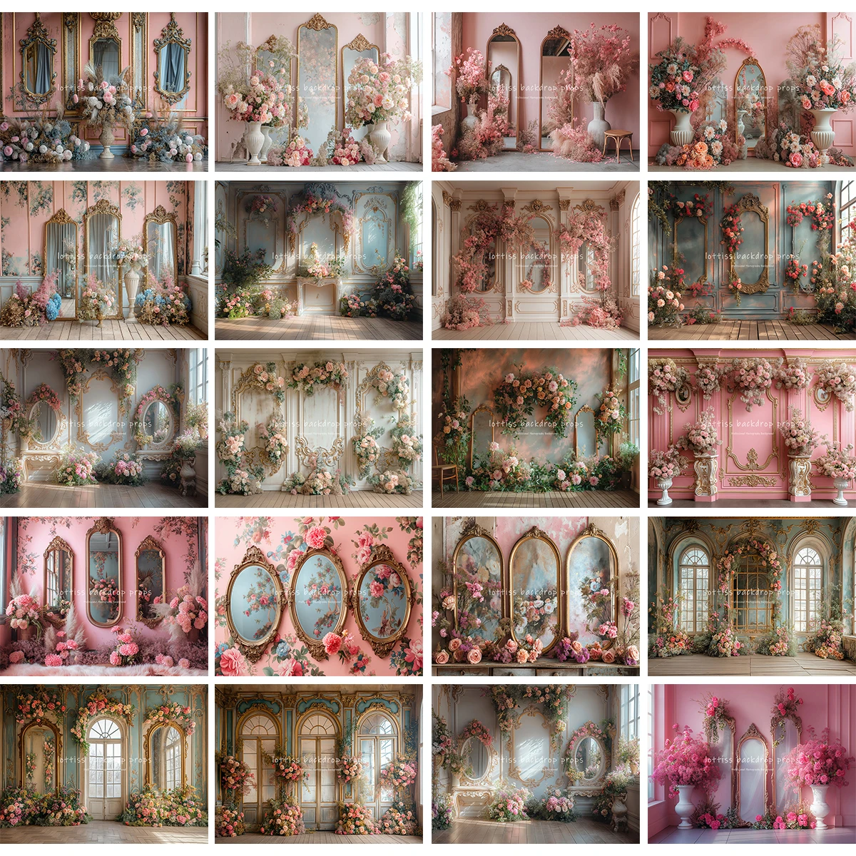 Floral-Fanciful-and-French-Room-Backdrops-Kids-Baby-Photography-Girl ...