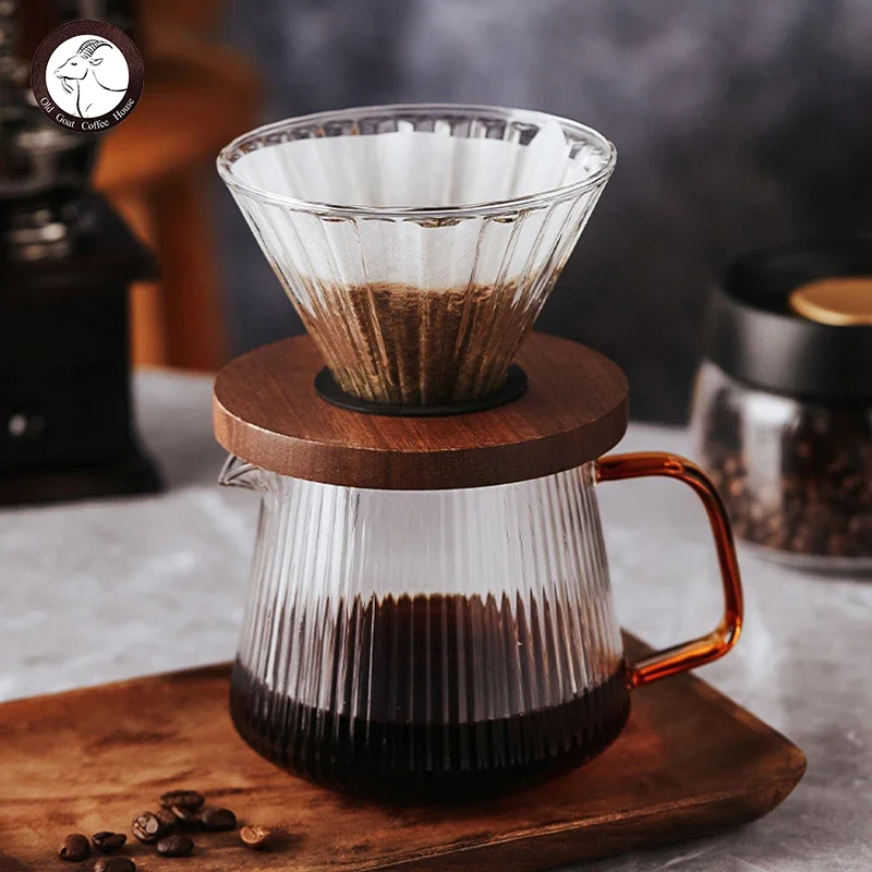 Glass-Coffee-Pot-Hand-Brewed-Drip-Pour-Over-Coffee-Filter-Holder-Rack ...