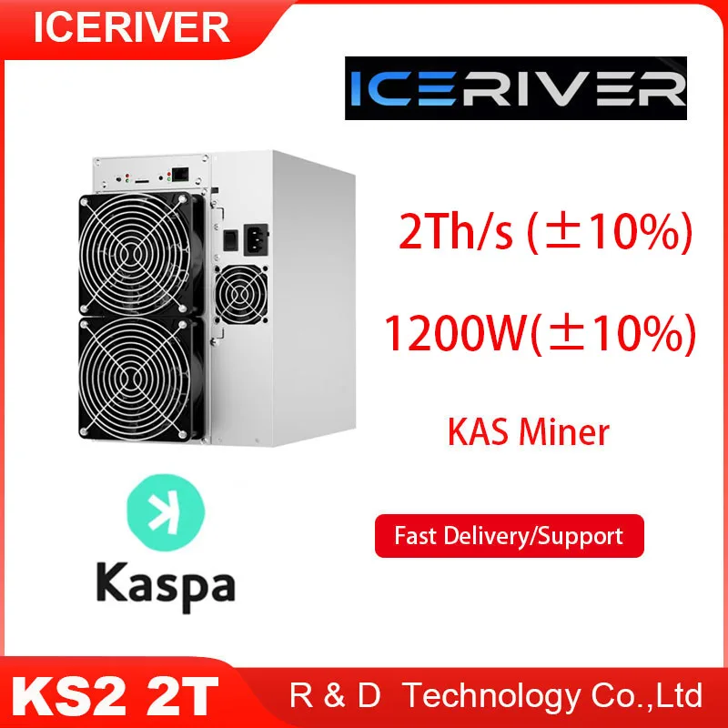 NEW Original Ice River KS2 2Th/S 1200W KAS Miner Kaspa Mining with Power Supply iceriver miner