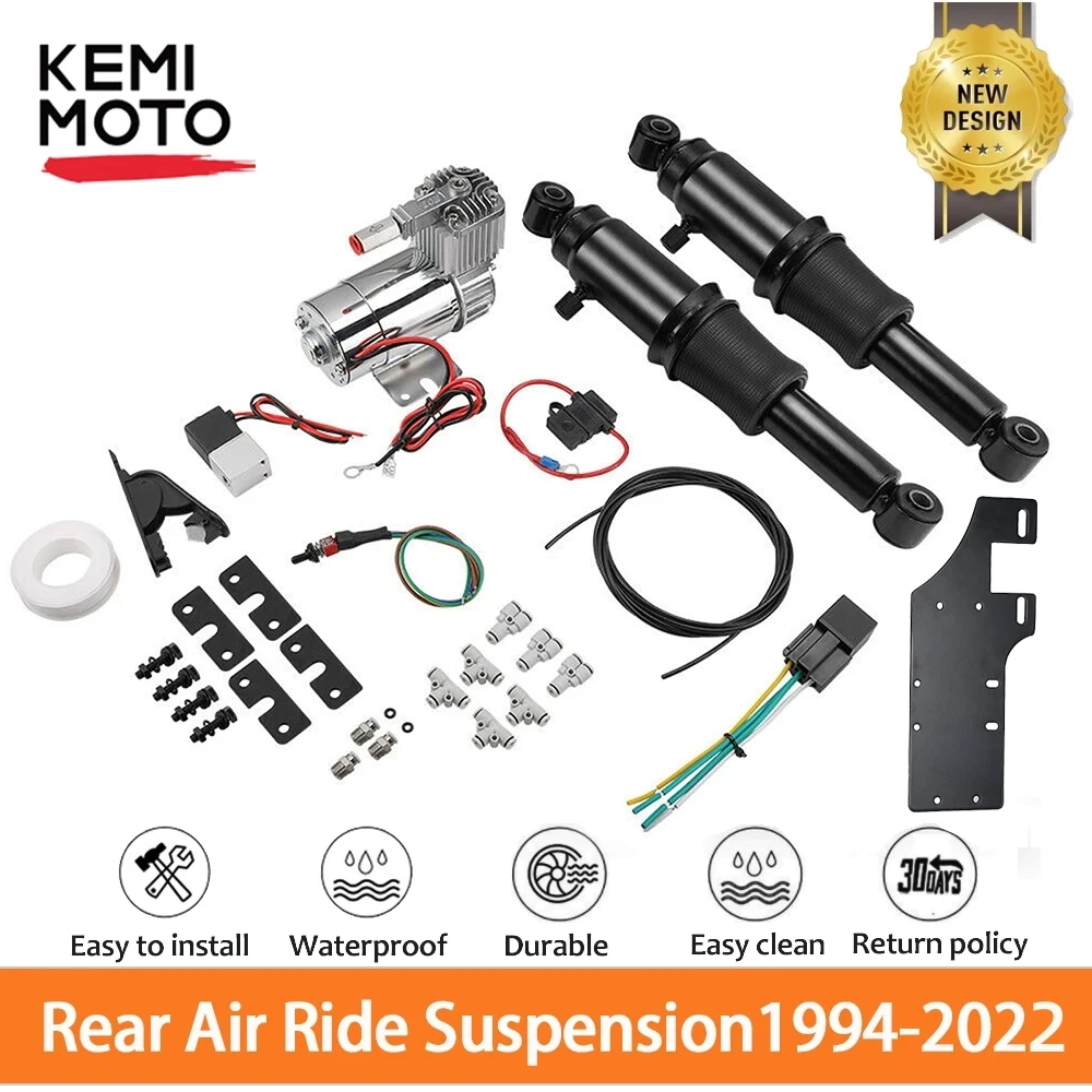 Air Ride Suspension Kit Motorcycle | Suspension Street Glide - New Tank ...