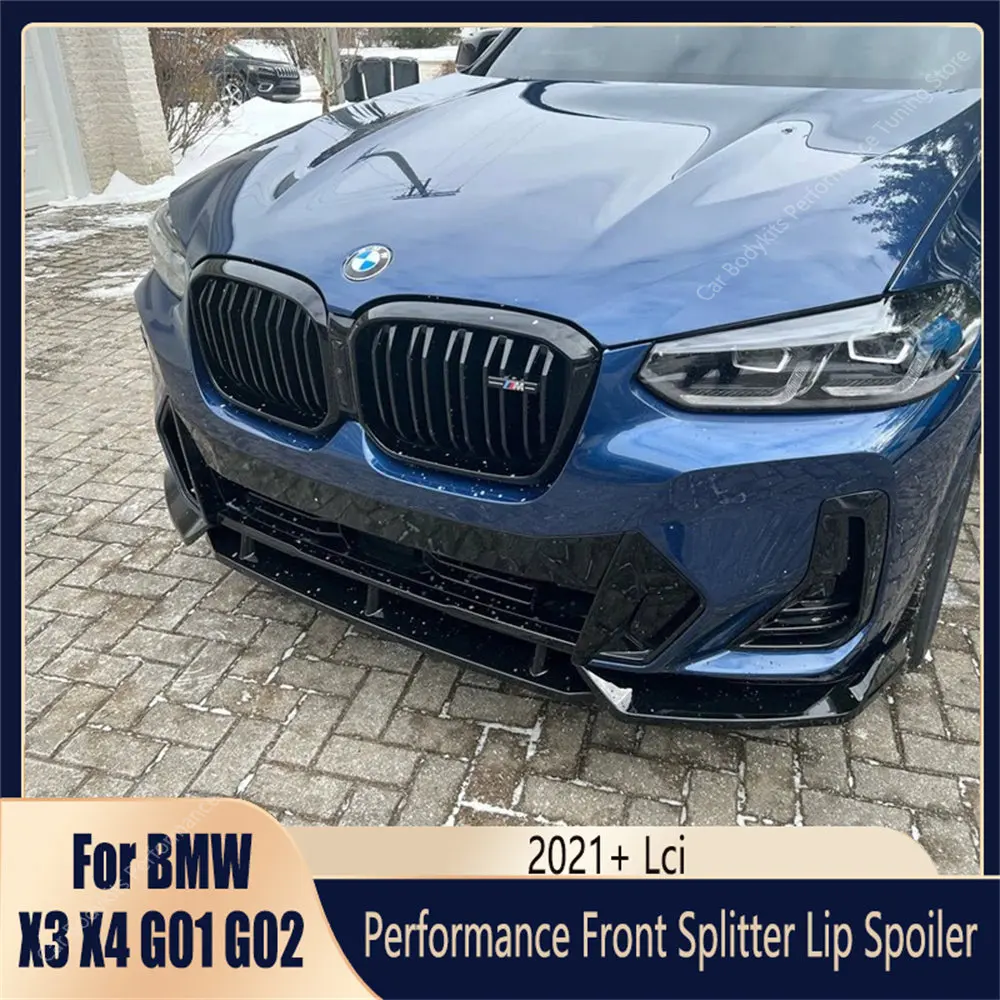 3pcs Performance Front Bumper Splitter Lip Spoiler Diffuser For Bmw X3 ...
