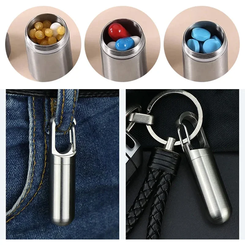 Stainless-Steel-Pill-Box-Portable-Mini-Waterproof-Sealed-Pill-Box ...