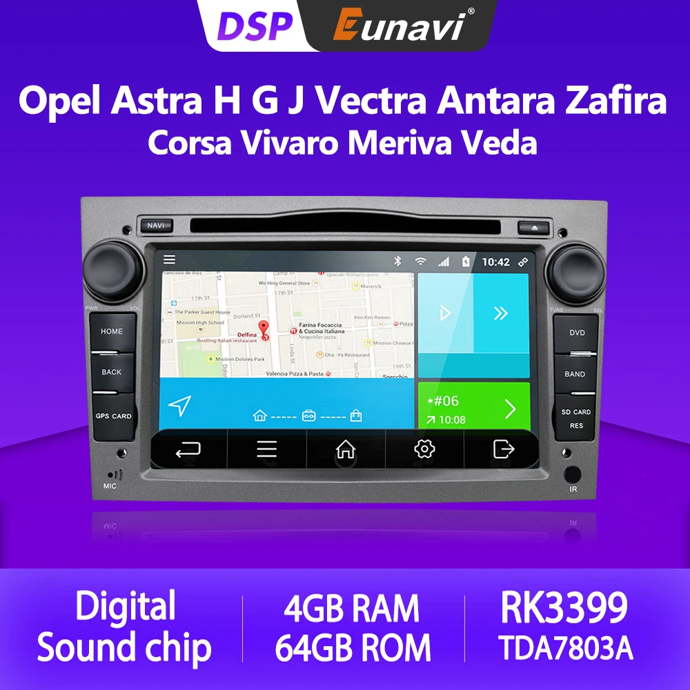 Eunavi-2-Din-4G-Android-10-Car-Radio-DVD-GPS-Multimedia-For-Opel-Astra ...