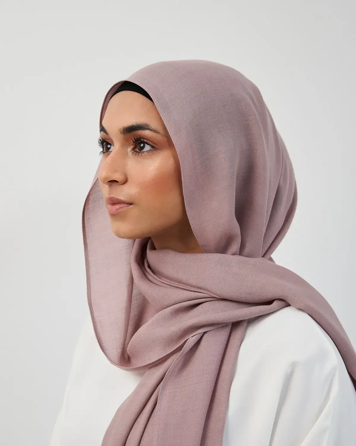 Premium Bamboo Modal Hijab Scarf for Women Plain Muslim Fashion Head ...