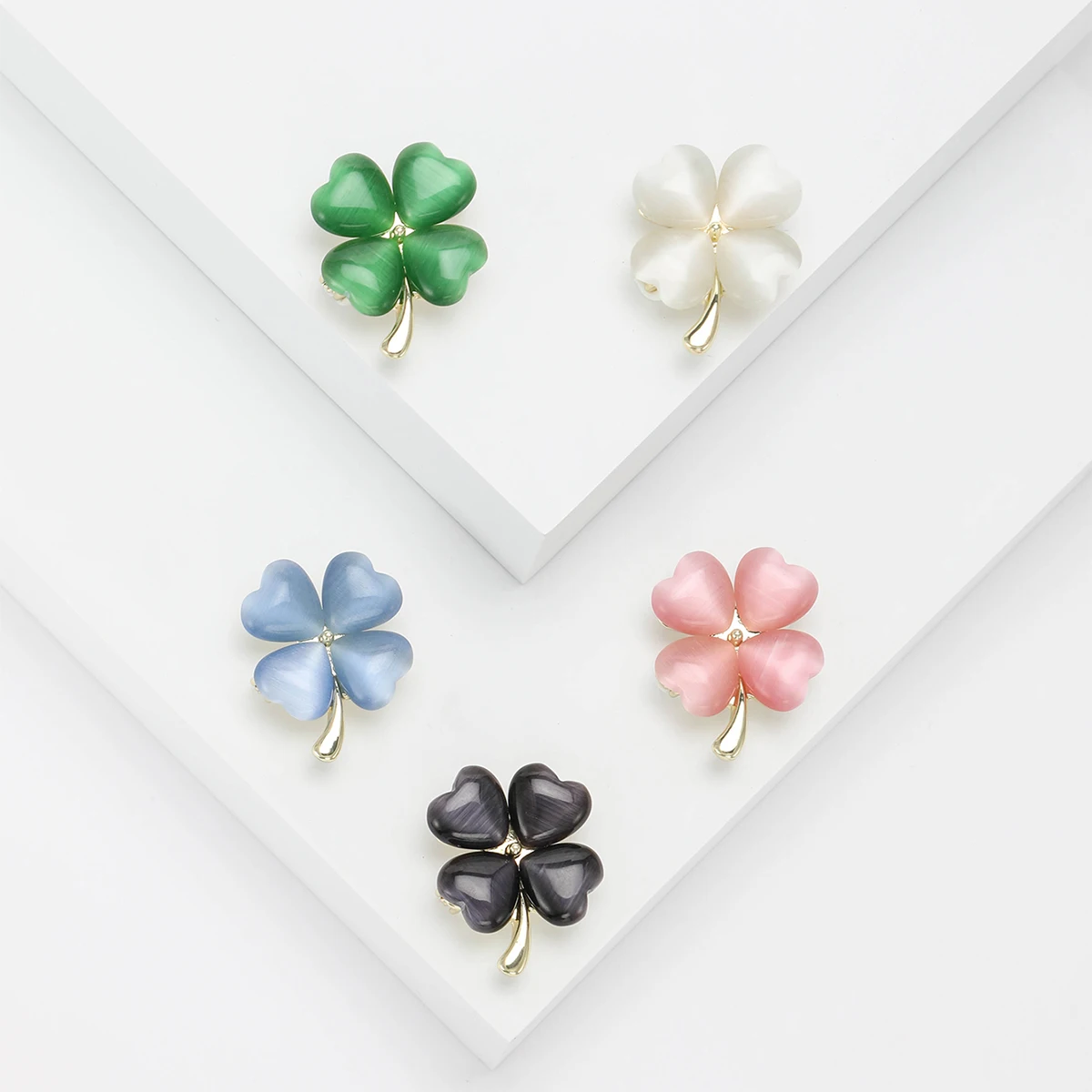 Simple-Enamel-Clover-Brooches-for-Women-Unisex-5-color-Leaves-Office ...