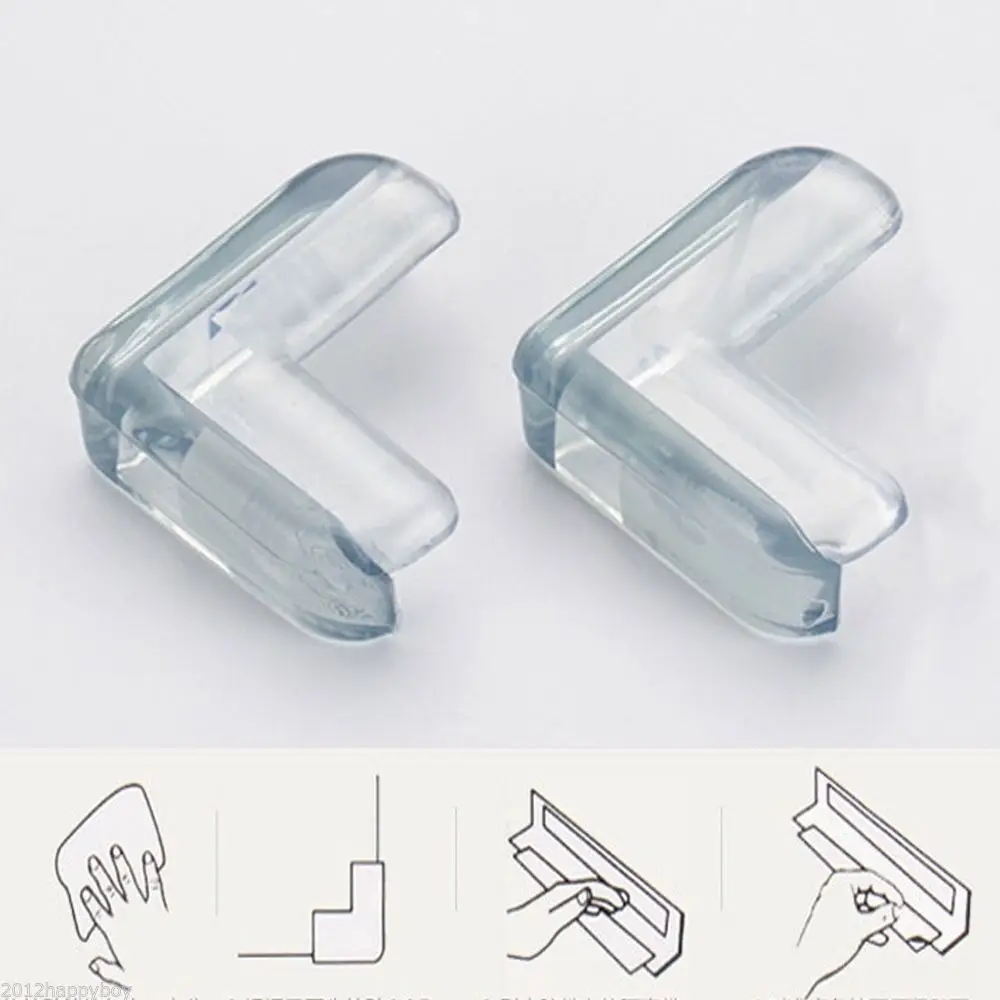 10pc/Lot Baby Safty Collision Angle Glass Table Crash Bar Kids Child ...