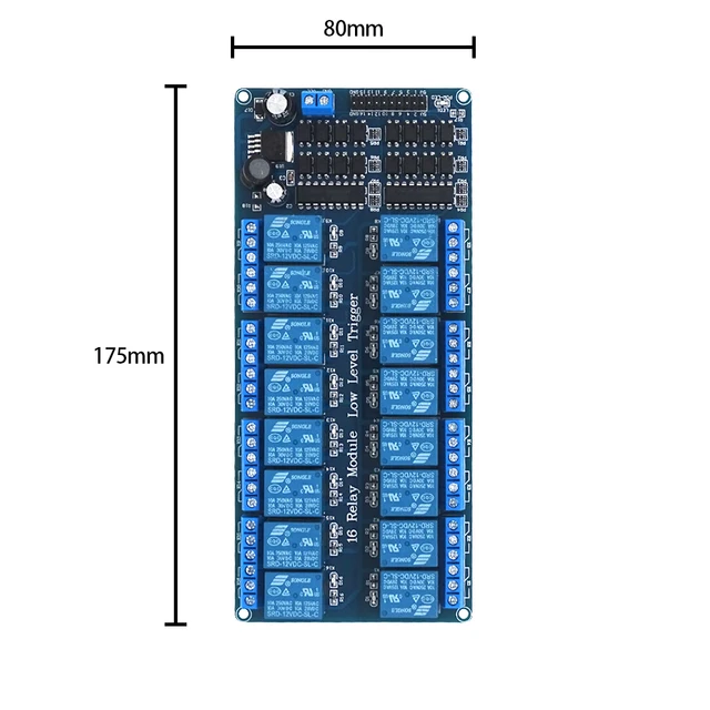 5V/12V 16 Channel Relay Module for arduino ARM PIC AVR DSP Electronic ...