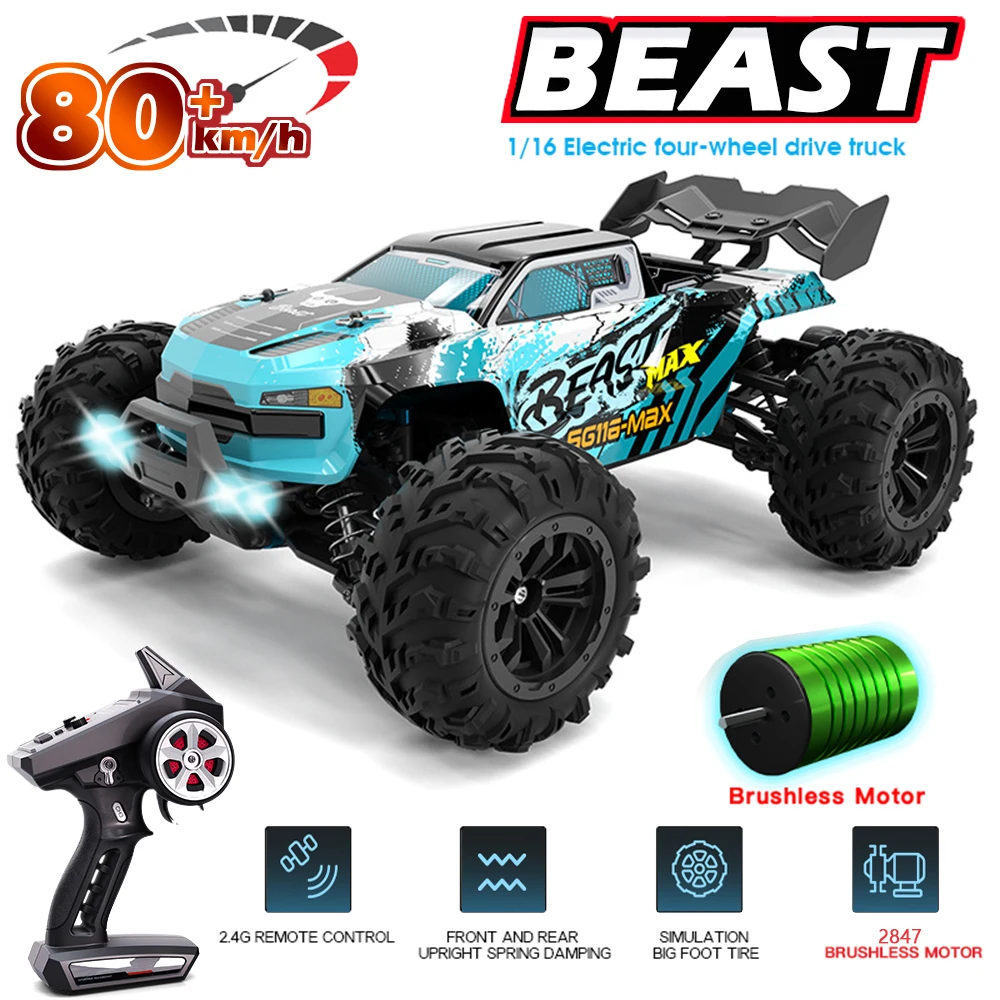 ZLL-SG116MAX-1-16-80KM-H-4WD-RC-Car-With-LED-Remote-Control-Cars-High ...