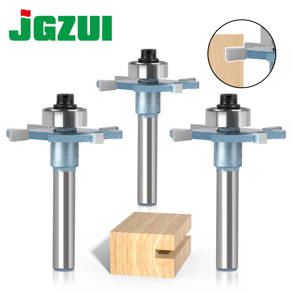 Wood-Router-1-4in-6mm-Shank-Straight-End-Mill-Trimmer-Cleaning-Flush ...