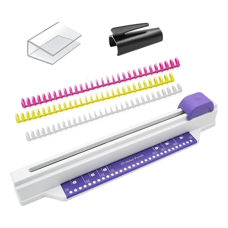 M-o-Push-Binding-Machine-30-Hole-Livro-Binder-Machine-Casa-Desktop-Soco ...