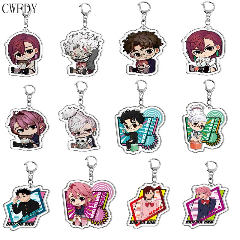 New-Anime-Dandadan-Momo-Acrylic-Keychain-Children-Cartoon-Badge-Pendant ...