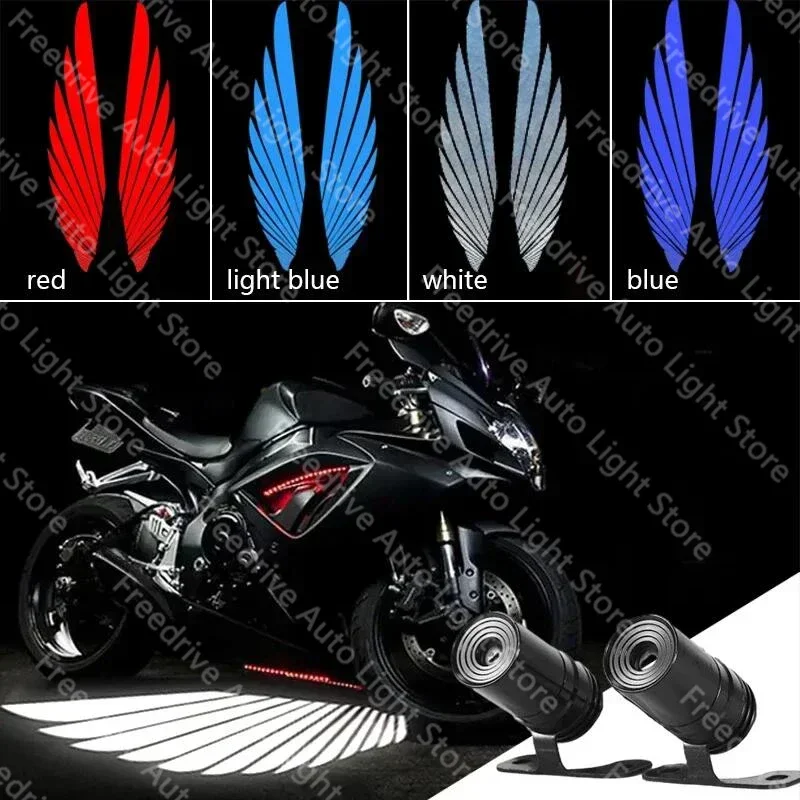 LED-Welcome-Light-For-Motorcycle-Angel-Wings-Projection-Lights ...