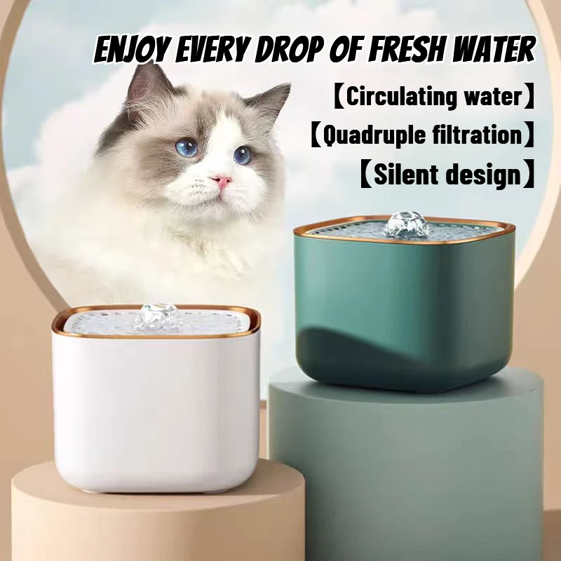 Automatic Water Dispenser for Cat and Dog Purified Water, Large ...