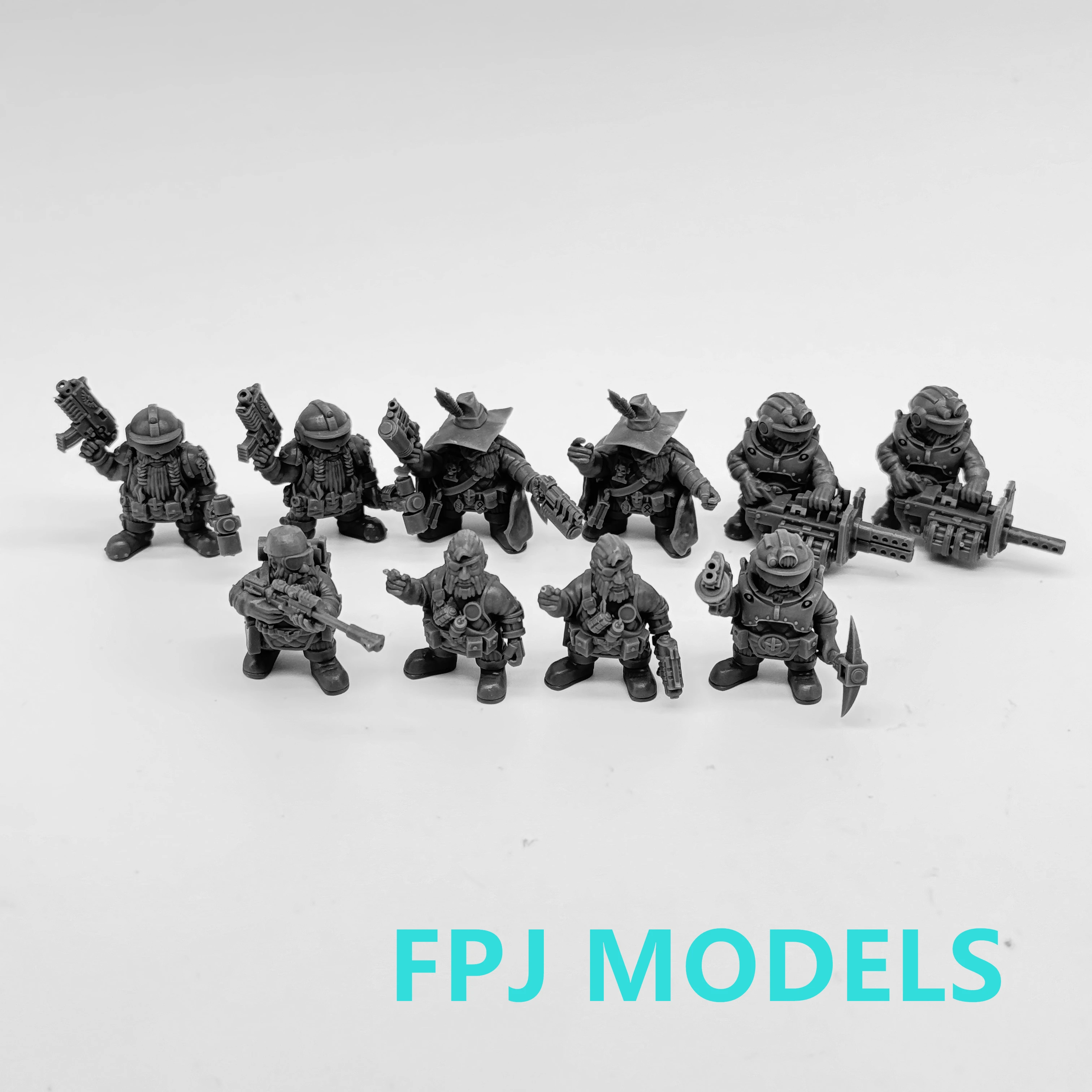 28mm-Resin-Model-Kit-Miniature-Tabletop-War-Gaming-10-Soldiers ...