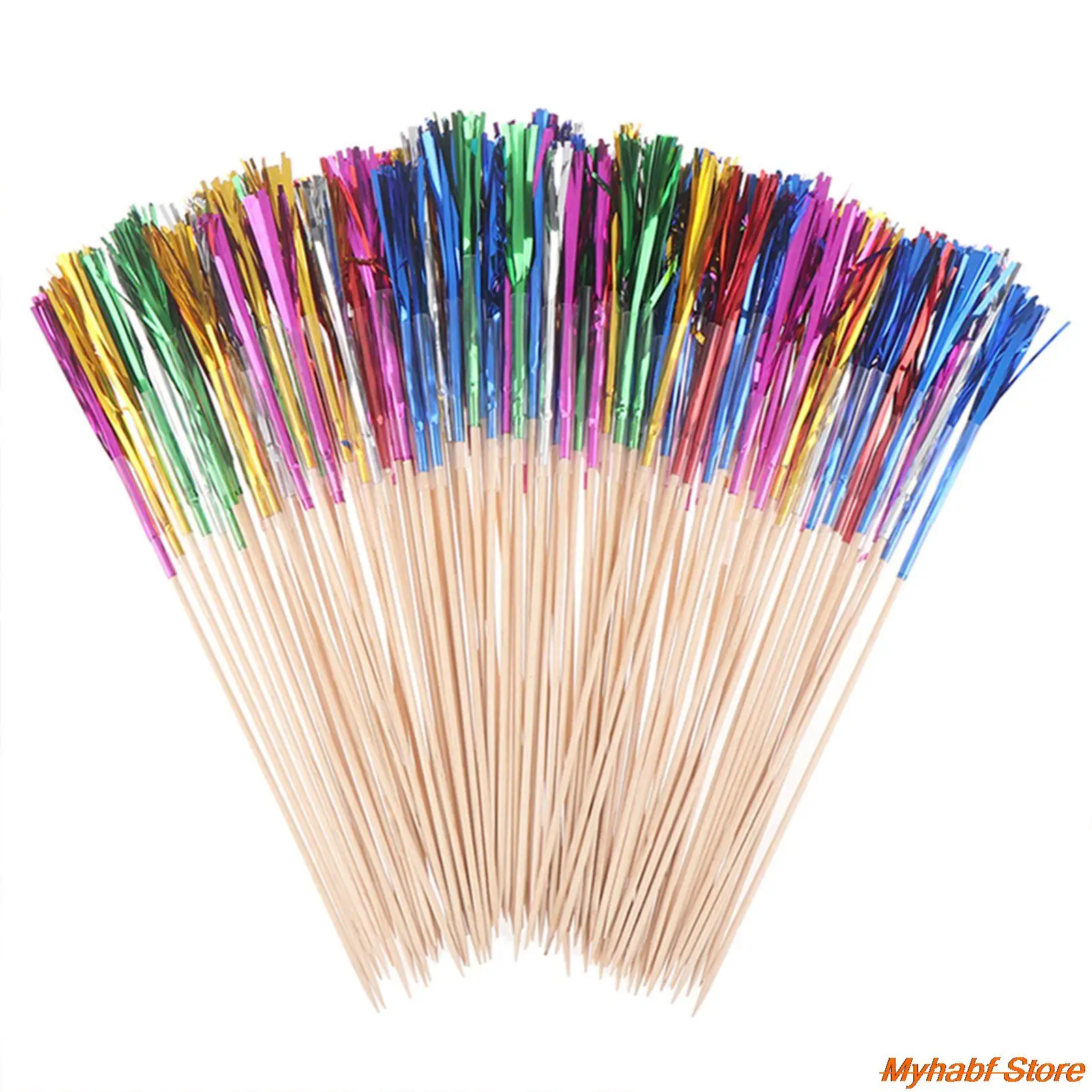 100pcs-DIY-Wooden-Sticks-with-Fireworks-Decor-for-DIY-Party-Drinks ...