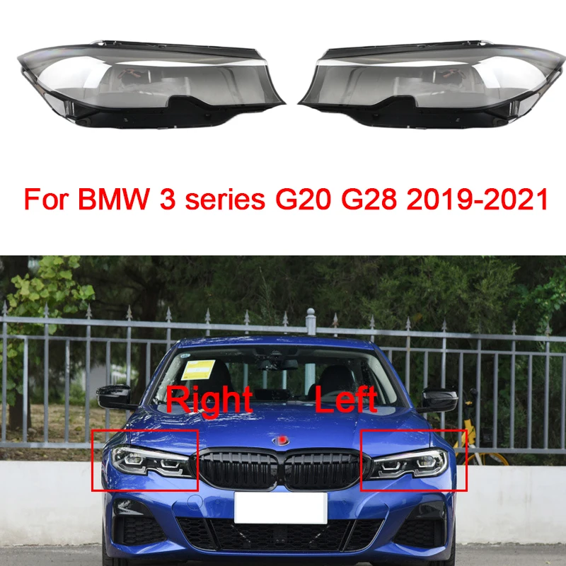 For-BMW-3-series-G20-G28-2019-2020-2021-Car-Front-Headlight-Glass-Shell ...