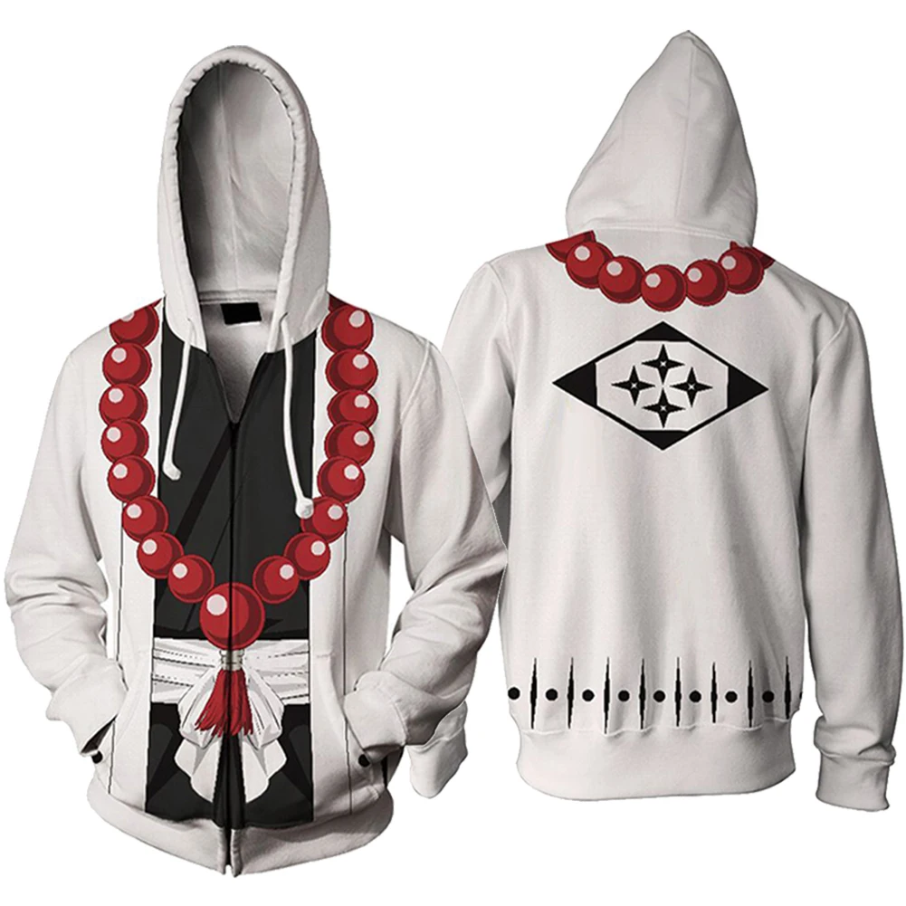 Anime Bleach Ichibe Hyosube Cosplay Hoodie Men Costume Roleplay ...