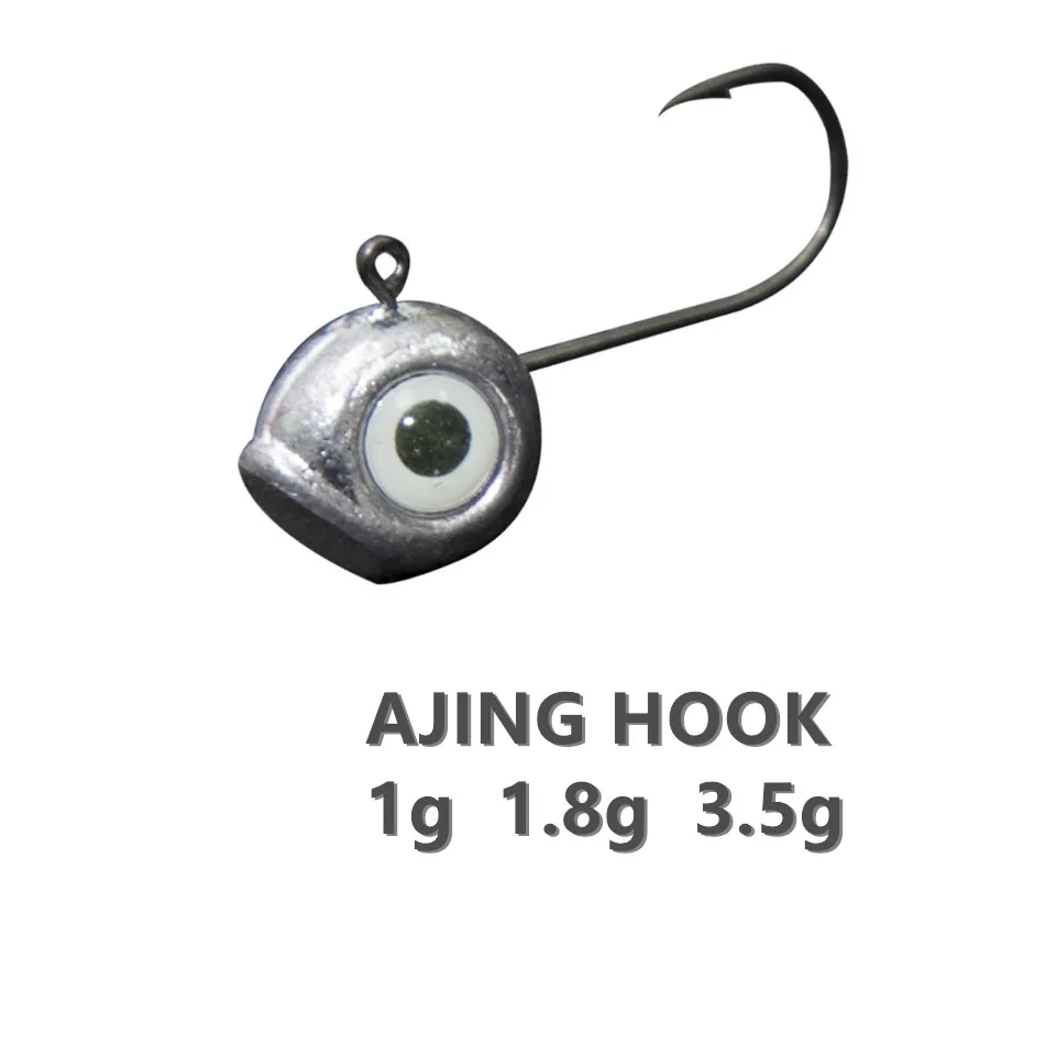 Light-Game-10PCS-AJING-Fishing-Hooks-1g-1-8g-3-5g-Soft-Lure-For ...
