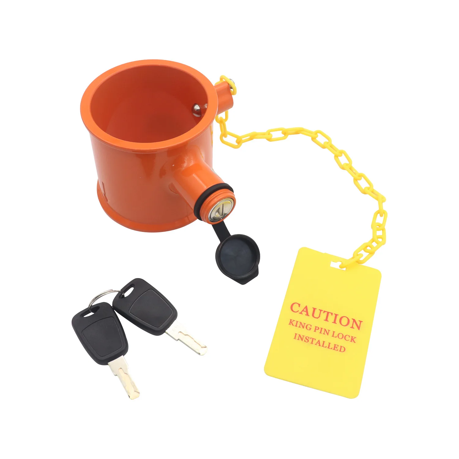 Fifth-wheel-lock-Cylinder-anti-theft-trailer-lock-with-warning-plate ...