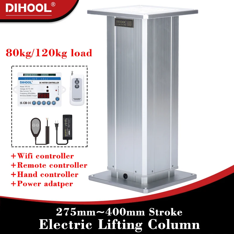 1200N-Electric-Lifting-Column-with-WIFI-Controller-Set-80kg-120kg-Load ...