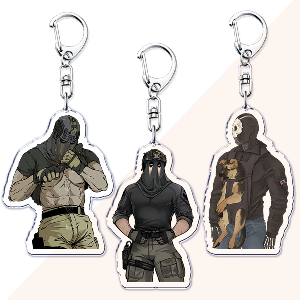 Cool-Military-Game-Ghost-Chibis-Keychains-for-Accessories-Cod-Soldier ...