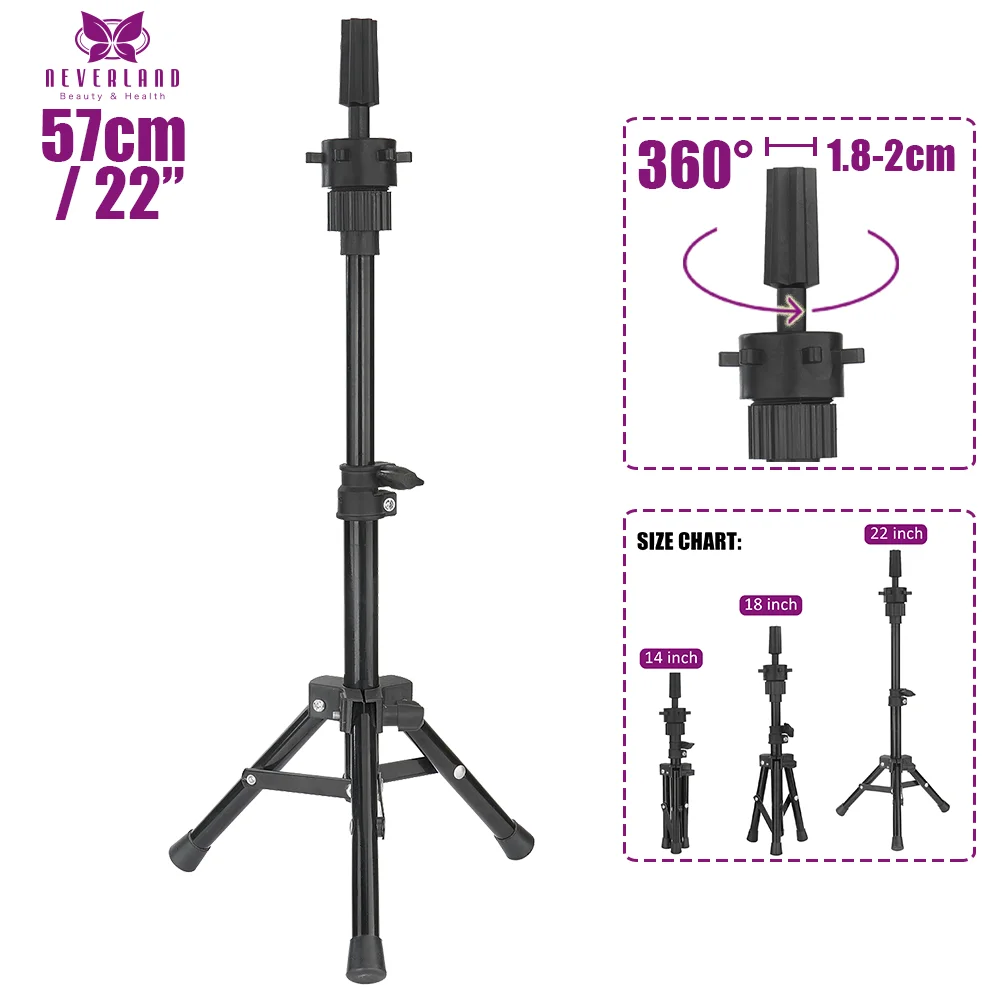22-Adjustable-Tripod-Mini-Wig-Stands-Hair-Mannequin-Training-Head ...