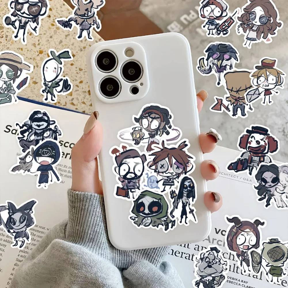 10/75Pcs Horror Funny Identity V Stickers Cartoon Game Waterproof Decal ...
