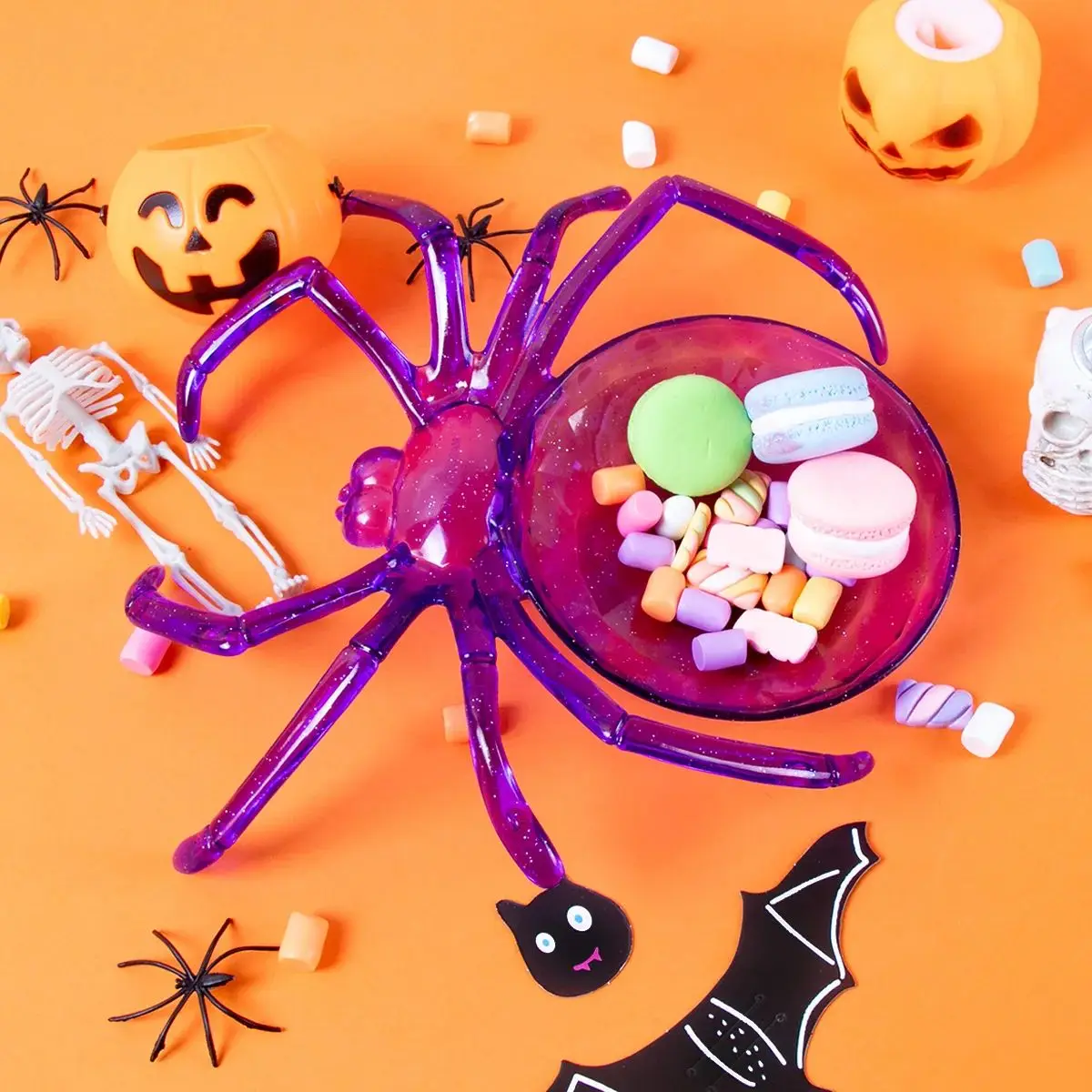 Halloween-Spiders-Shaped-Bowl-Fruits-Plate-Food-Tray-Candy-Biscuit ...