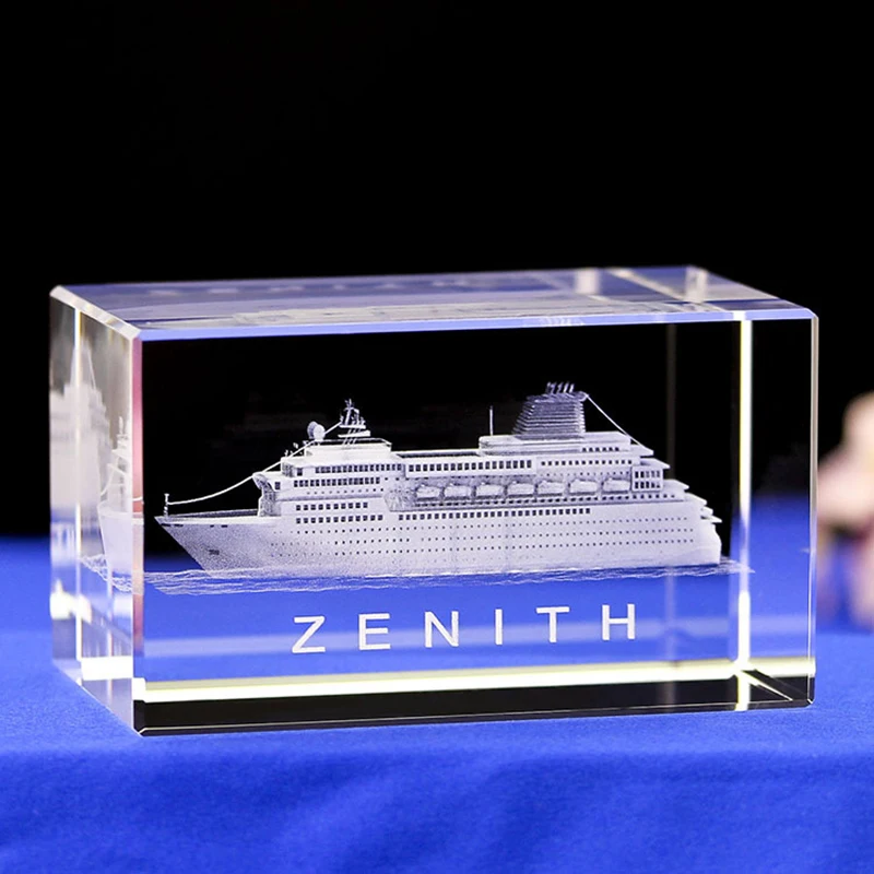 3D-Carved-Boat-Model-Crystal-Laser-Engraved-Rectangles-Luxury-Cruise ...